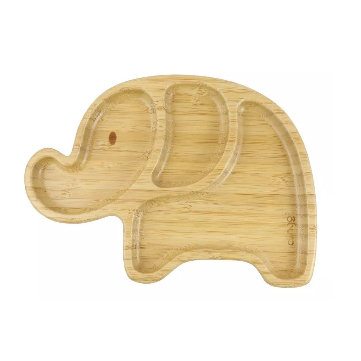 Prato De Bambu Infantil Com Divisórias E Ventosa Introdução Alimentar ...