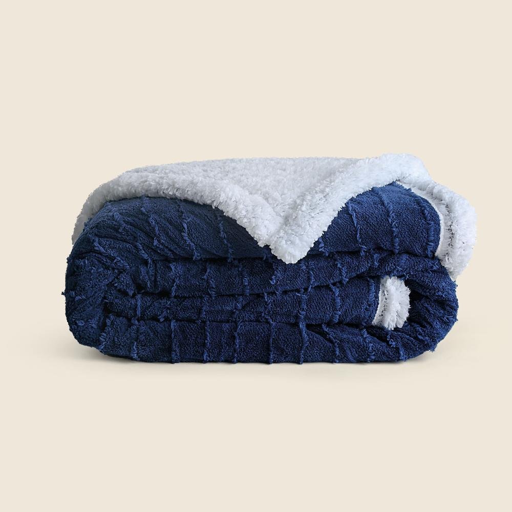 Edredom Sherpa Soft Azul - A\casa Edredom Sherpa King Soft Azul - A ...