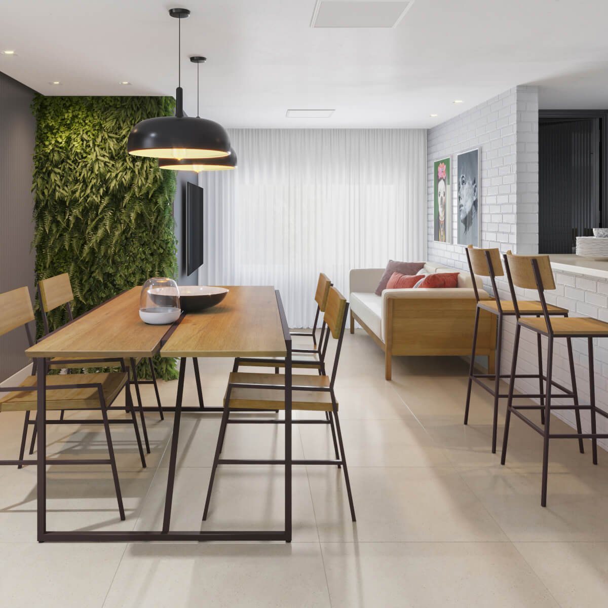 Cadeira de Ferro e Madeira Turim - Kit 2 cadeiras | MadeiraMadeira