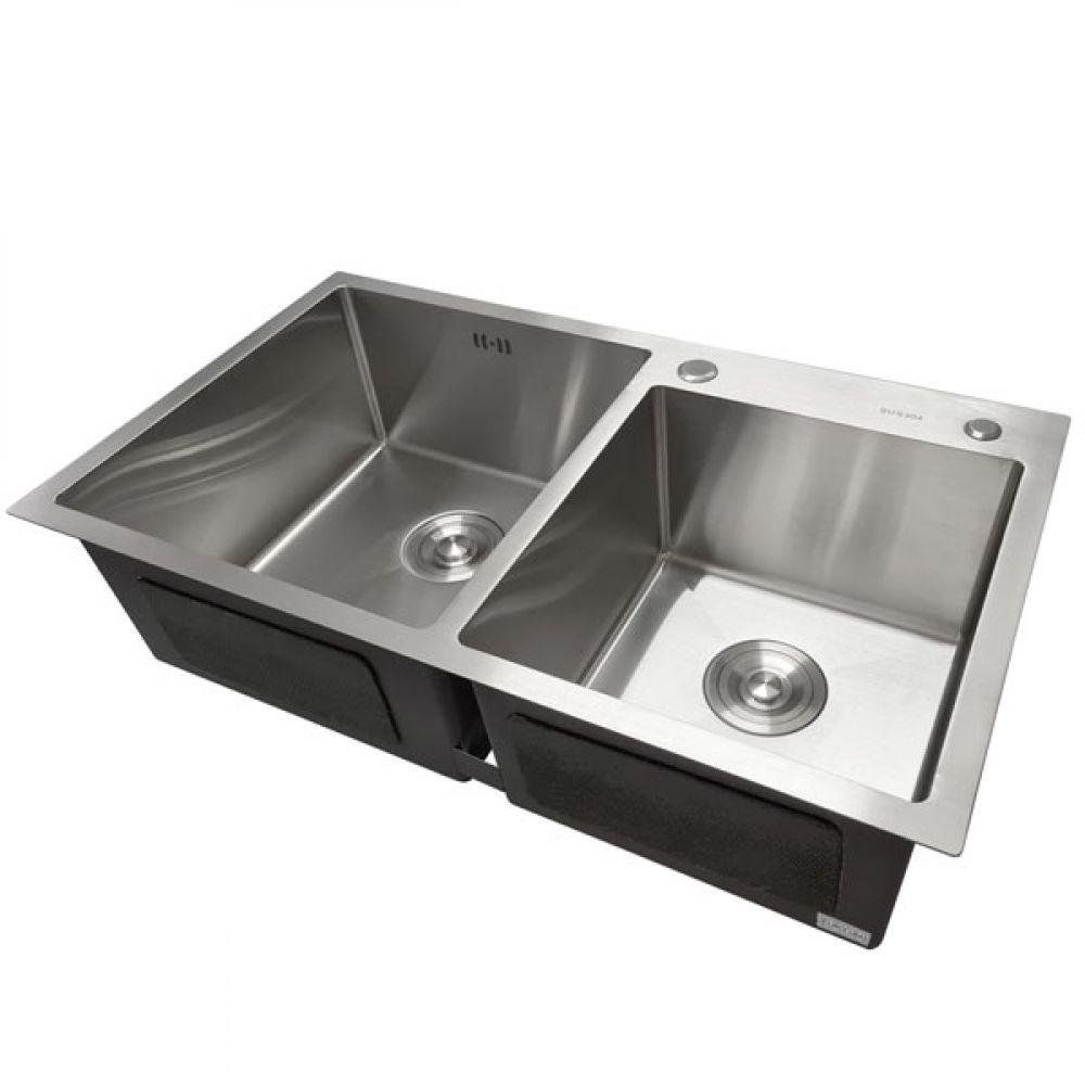 Cuba Dupla Inox Cozinha 780x450 Com Acessórios Eurocubas | MadeiraMadeira