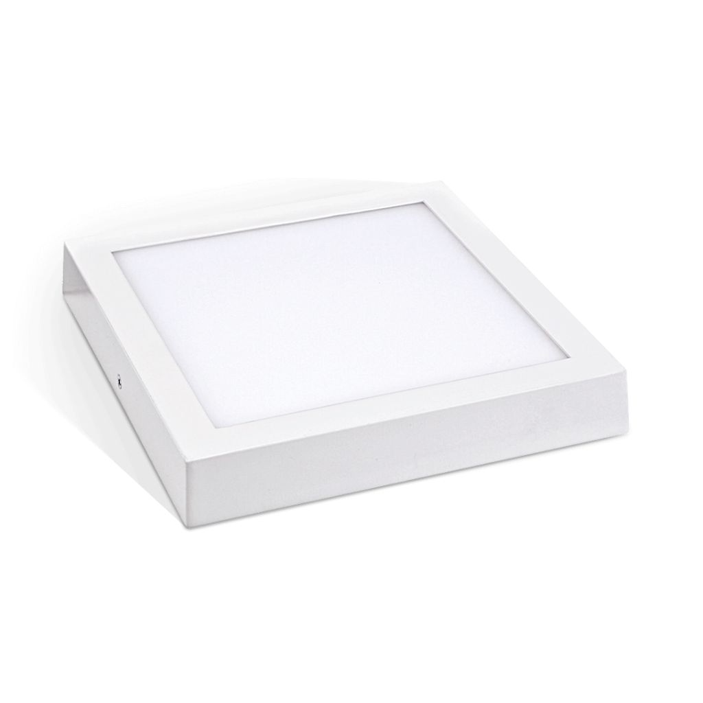 Luminária Led Sobrepor Quadrada 24w Branca - Lumanti | MadeiraMadeira
