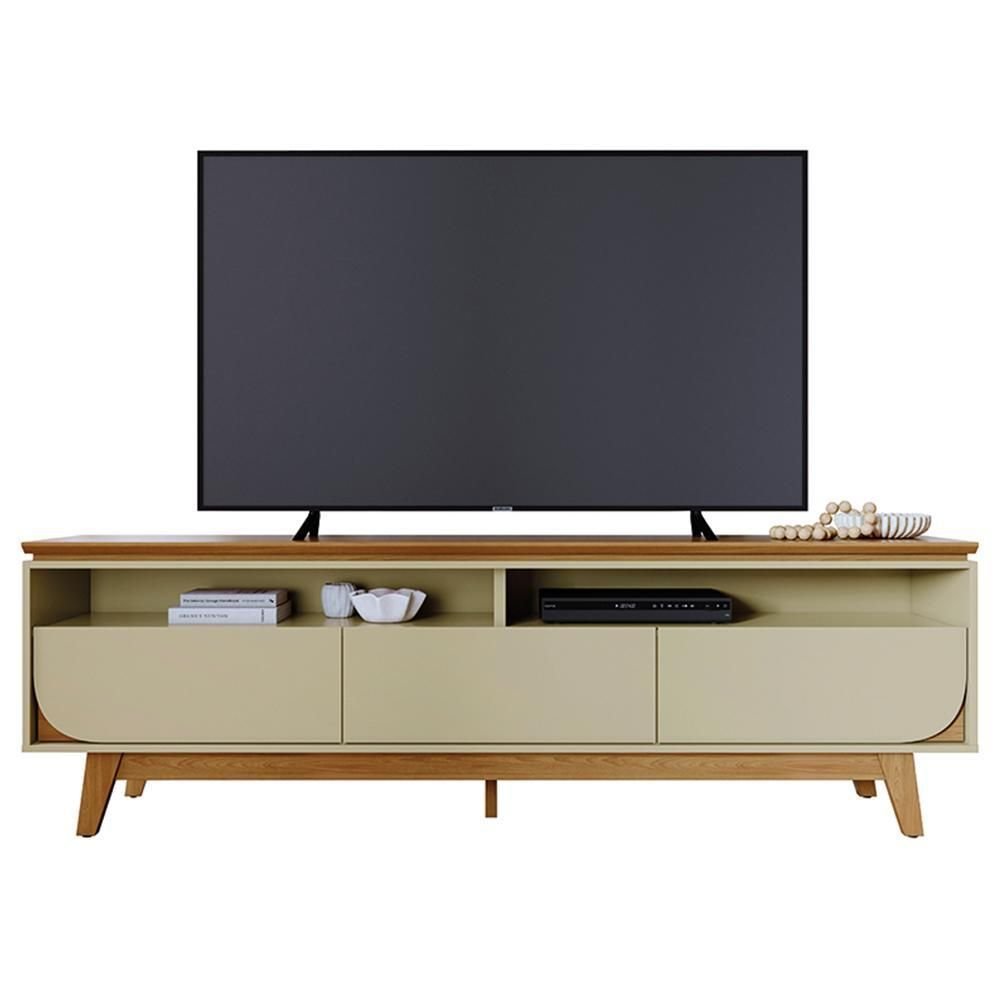 Rack Bancada Selene Cumaru/opala para Tv até 75” - Madetec | MadeiraMadeira
