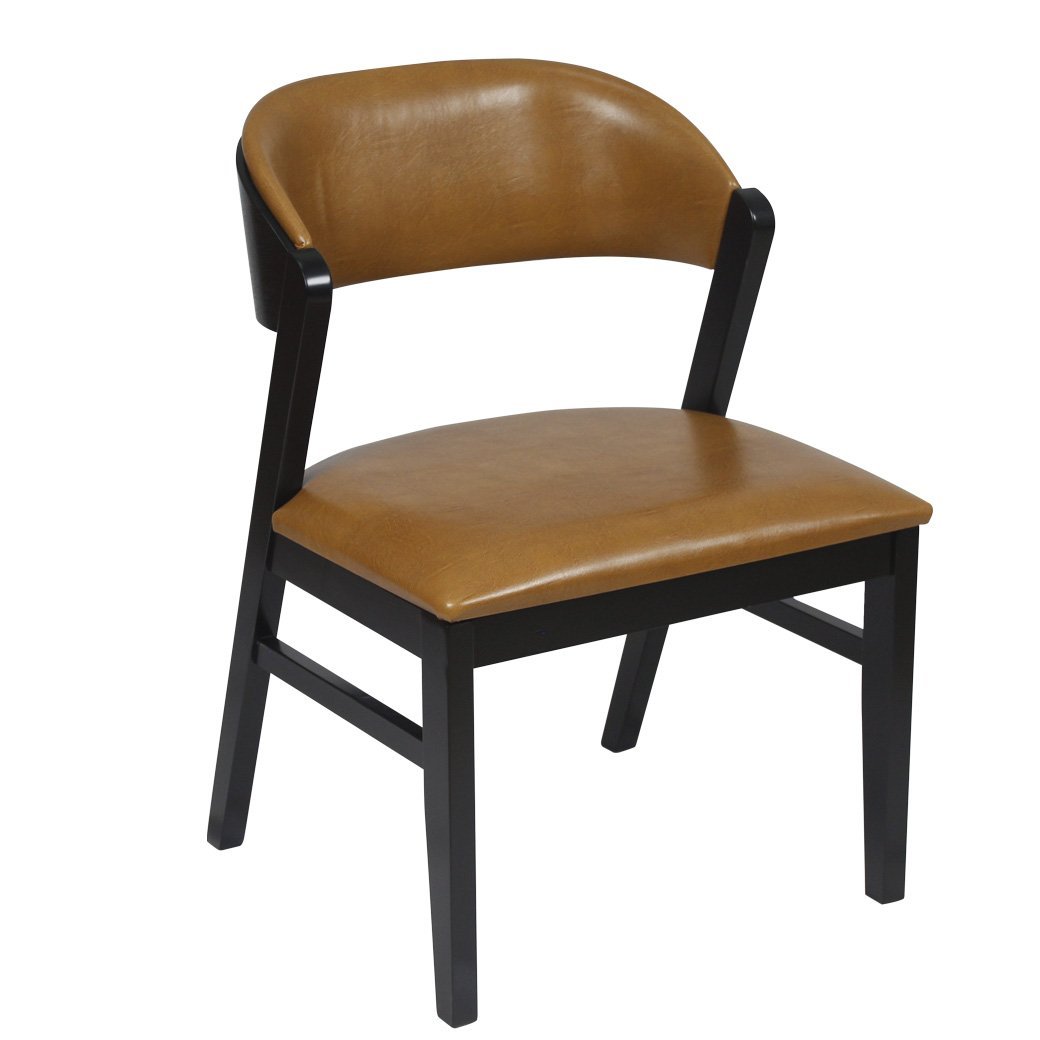 Cadeira Hera Laminada Tecido 01 Cor Preta | MadeiraMadeira