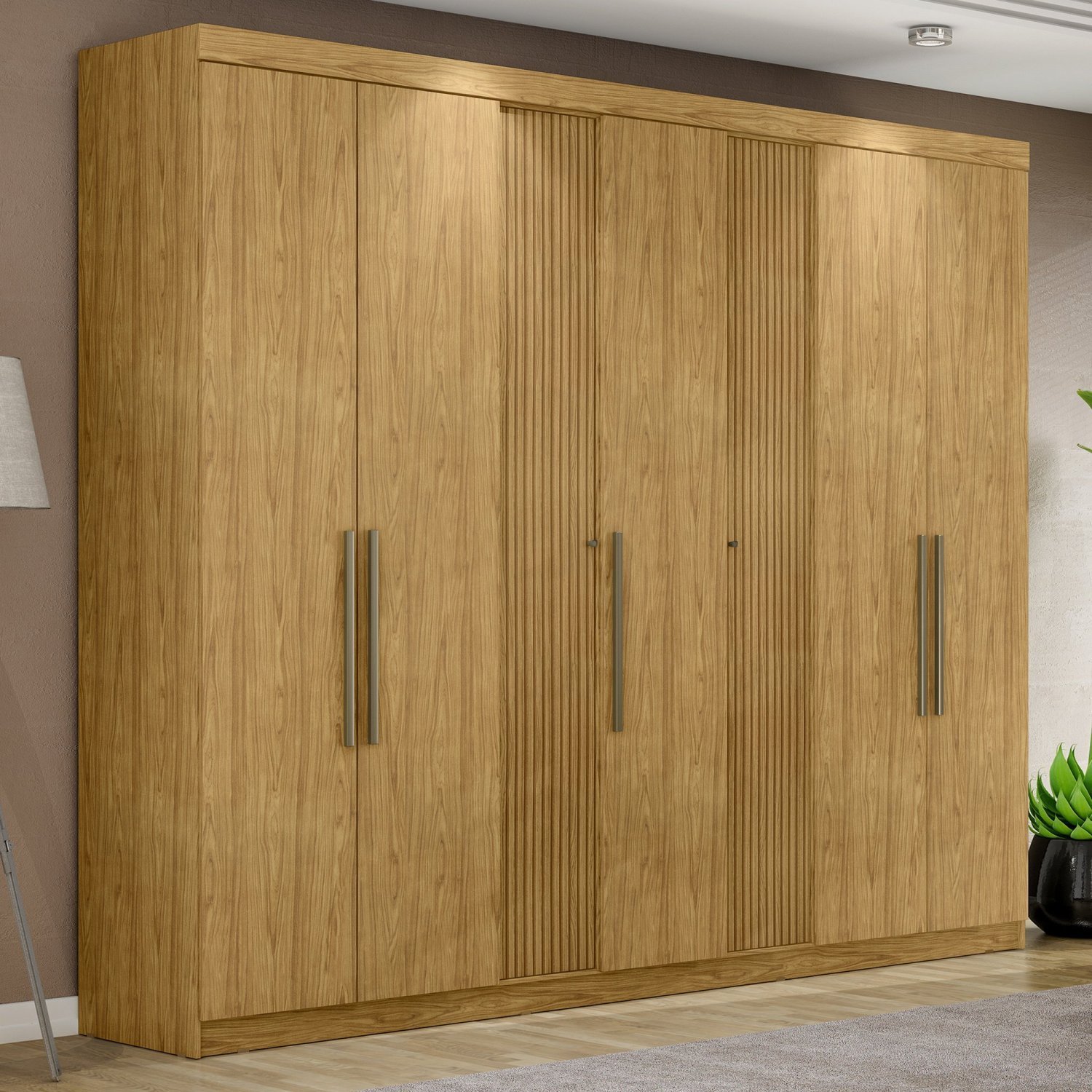 Guarda-Roupa Casal 7 Portas 2 Gavetas Atenas Espresso Móveis ...