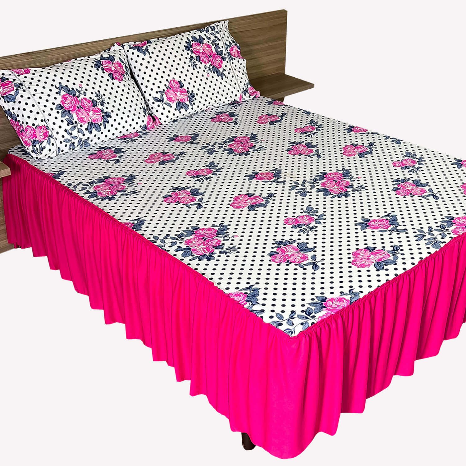 Lençol Colcha Queen Malha com Babado Pétala Santana Enxovais ...