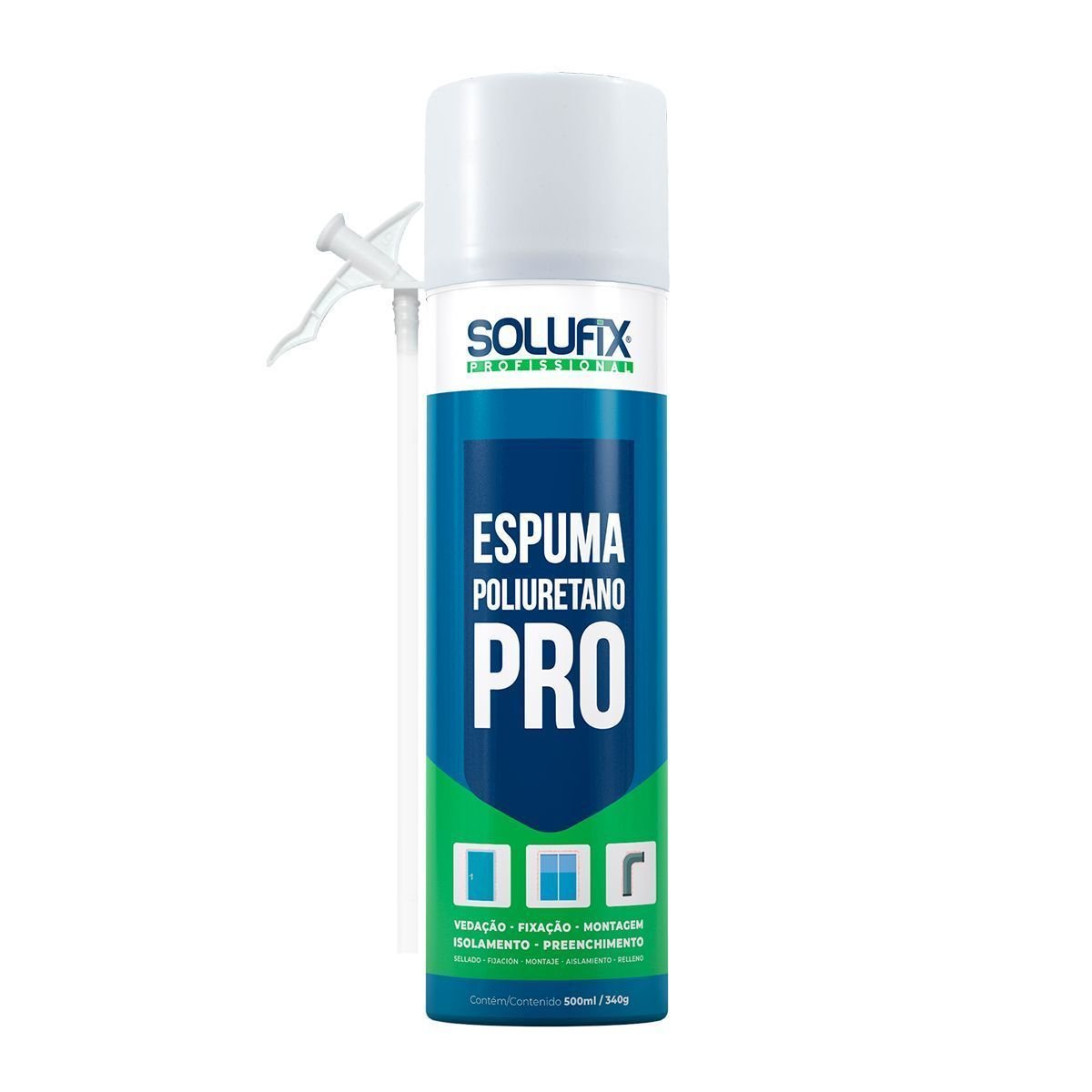 Adesivo Expansivo Espuma Pu Pro Solufix 500ml 340g | MadeiraMadeira
