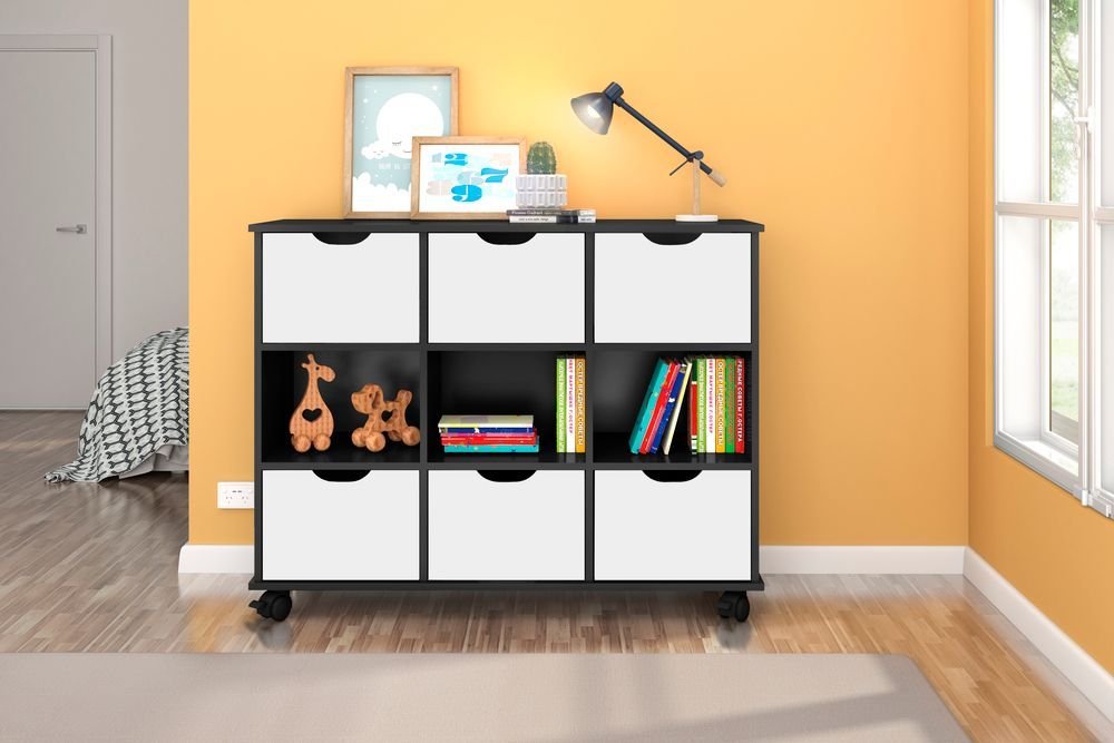 Nicho Organizador Preto 6 Gavetas com Rodízios - Dritex:gavetas Brancas ...
