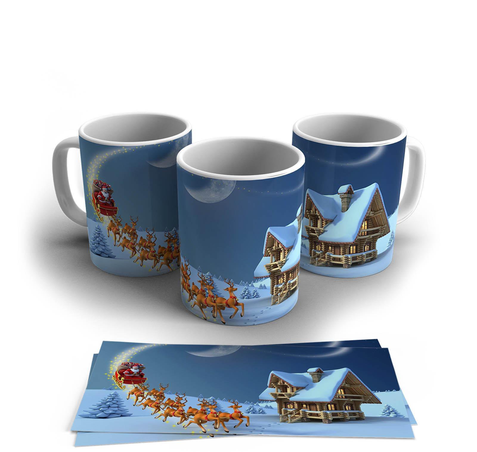 Caneca Personalizada De Natal Com Papai Noel - 5145 | MadeiraMadeira