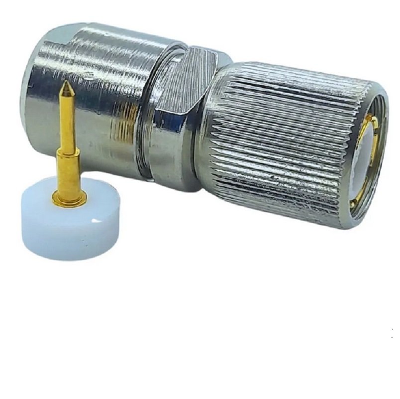 Conector Iec M Reto 0,6x3,7 Solda - 10pçs | MadeiraMadeira