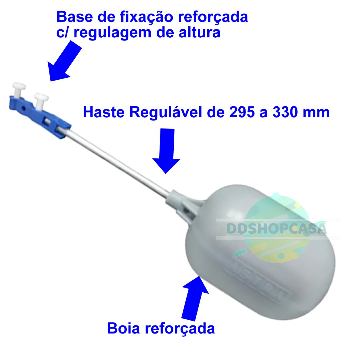 Boia Fechamento Caixa Acoplada Reparo Universal Astra | MadeiraMadeira