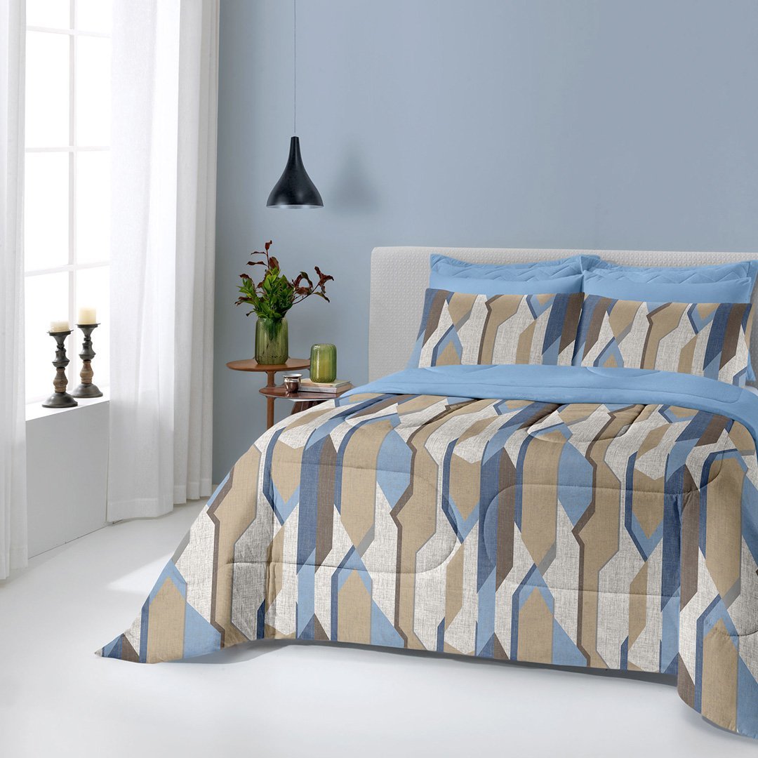 Edredom Solteiro Estampado 100% Algodão Zeus Comfort Sul Brasil ...