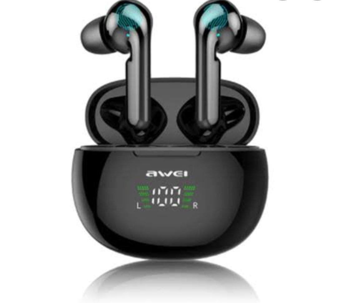 Fone de ouvido in-ear sem fio Awei T15 preto | MadeiraMadeira