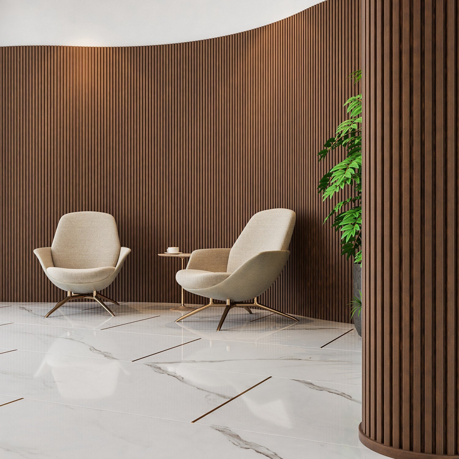 Painel Ripado Flex Gold Concept Canyon Art Mdf Comum 9mm Caixa P ...