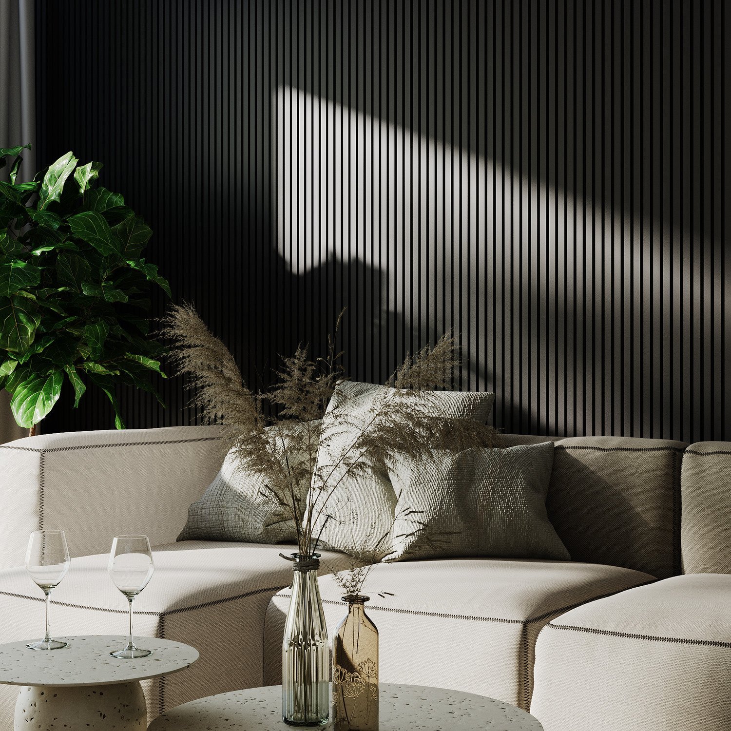 Painel Ripado Flex Gold Concept Mdf Comum 18mm Caixa P | MadeiraMadeira