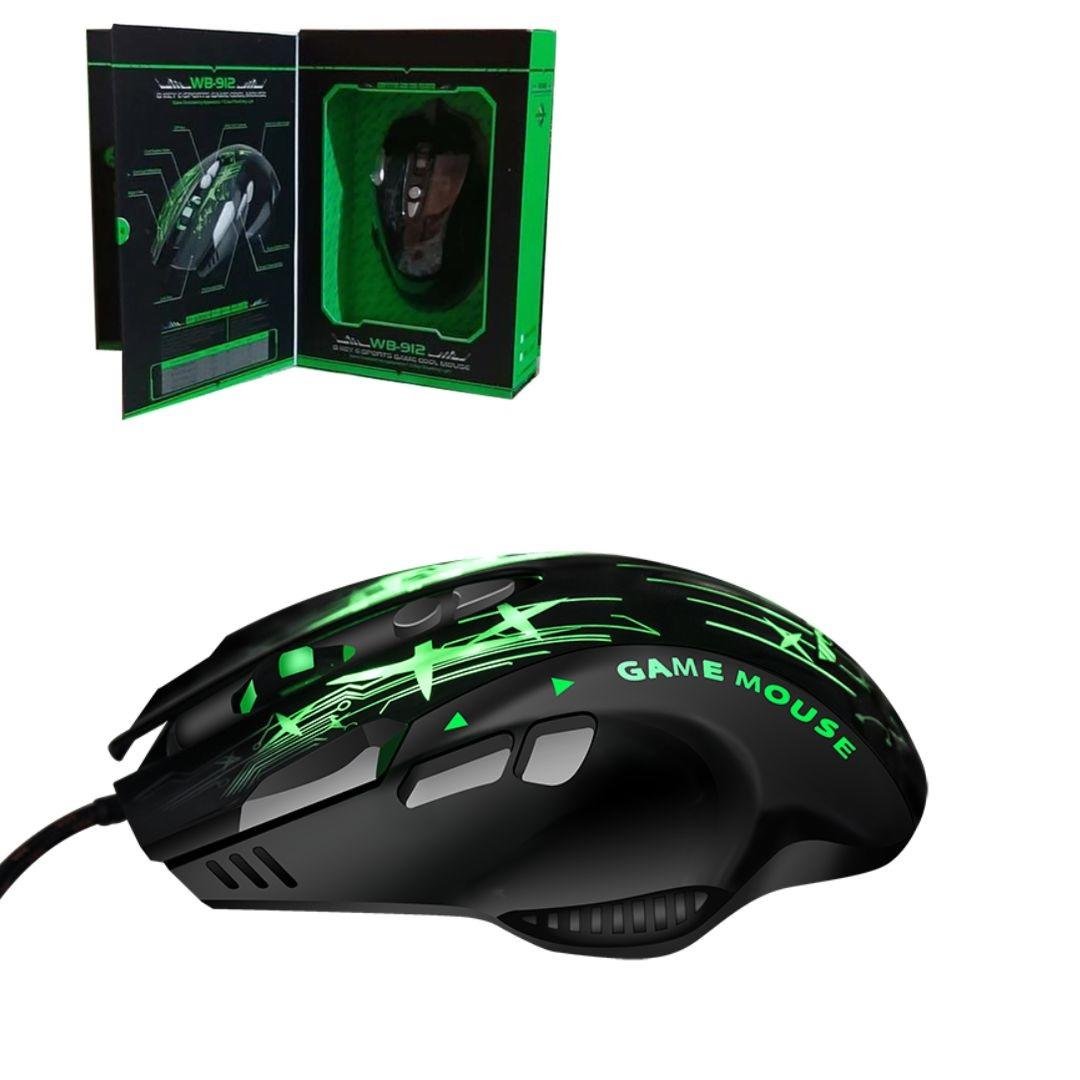 Mouse Gamer 8 Botôes 2400DPI c/ Led Weibo | MadeiraMadeira