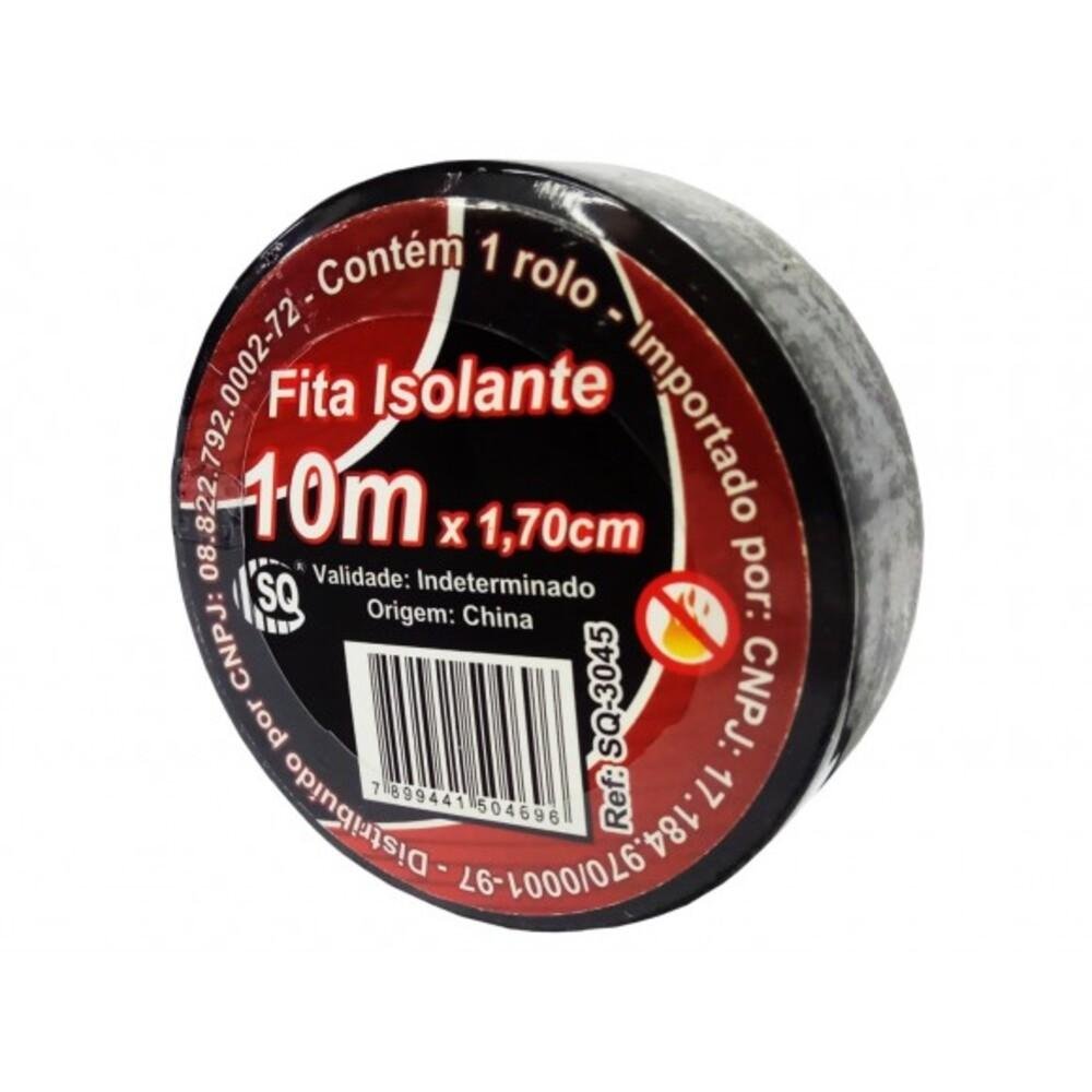 KIT 100 FITAS ISOLANTE DE PVC ANTI CHAMAS 100 METROS 1,7CM ISOLACAO FIO ...