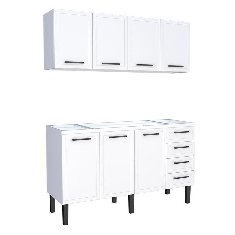 Cozinha Completa Gabinete Para Pia 160 e Armário Aéreo Juno/Apolo 4 ...