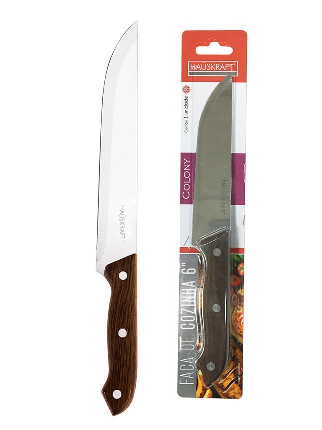 Faca Colony Cozinha 8 Inox Madeira Hauskraft | MadeiraMadeira