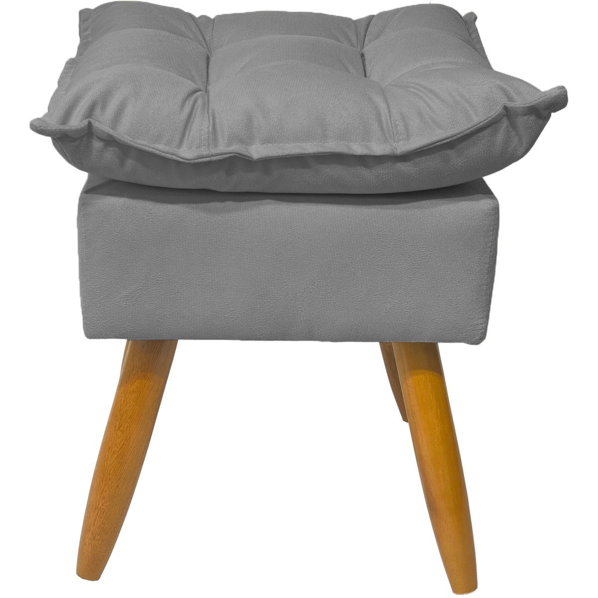 Puff Banqueta Para Sala De Estar Confortável Alice Hexagonal Suede ...