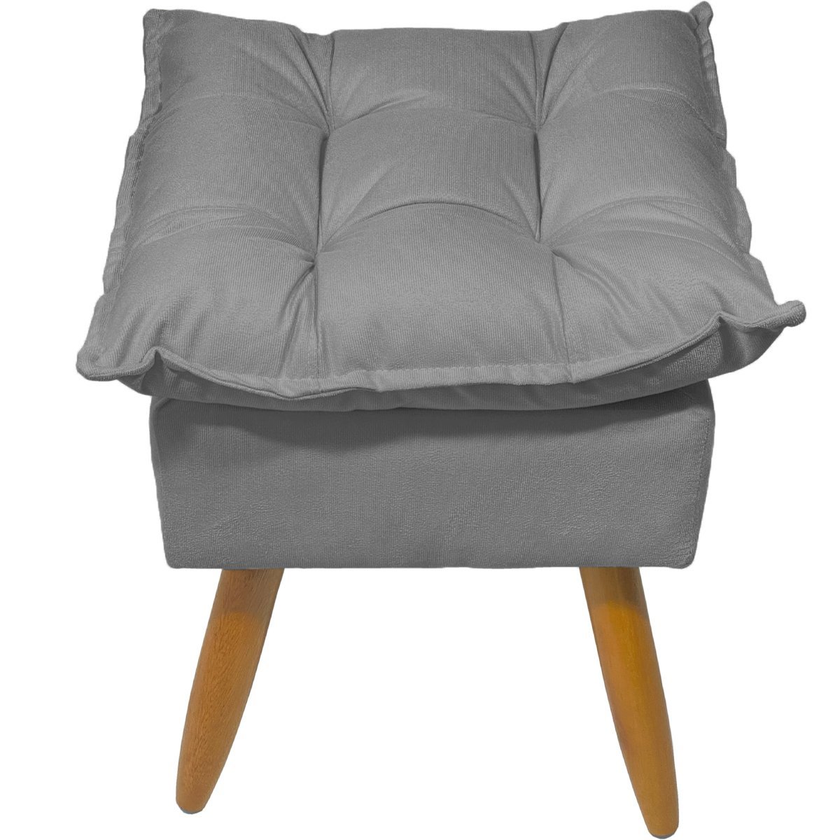 Puff Banqueta Para Sala De Estar Confortável Alice Hexagonal Suede ...