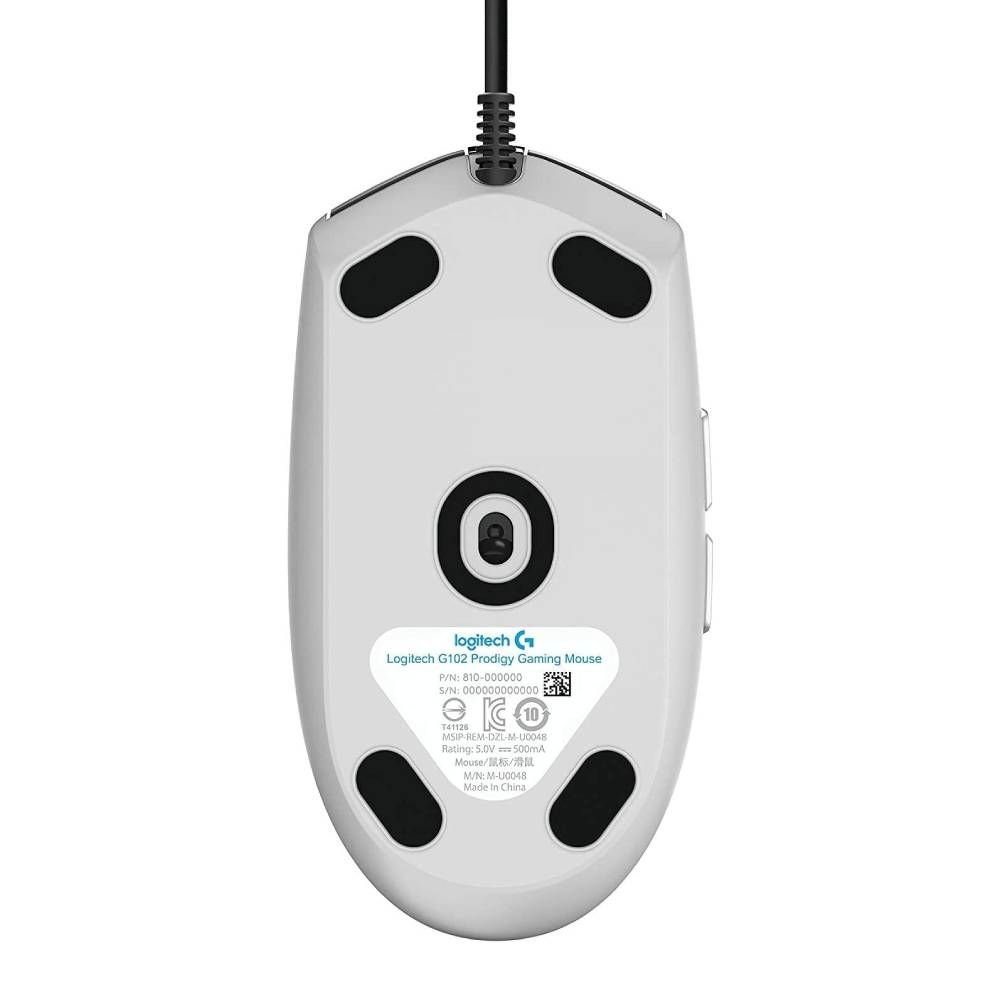 Mouse Logitech G203 Lightsync RGB Gamer USB - Branco | MadeiraMadeira