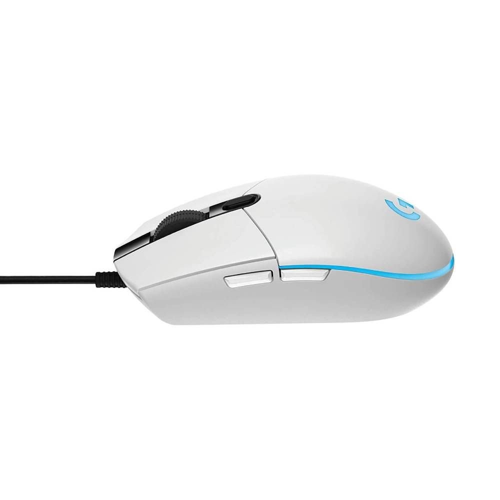 Mouse Logitech G203 Lightsync RGB Gamer USB - Branco | MadeiraMadeira