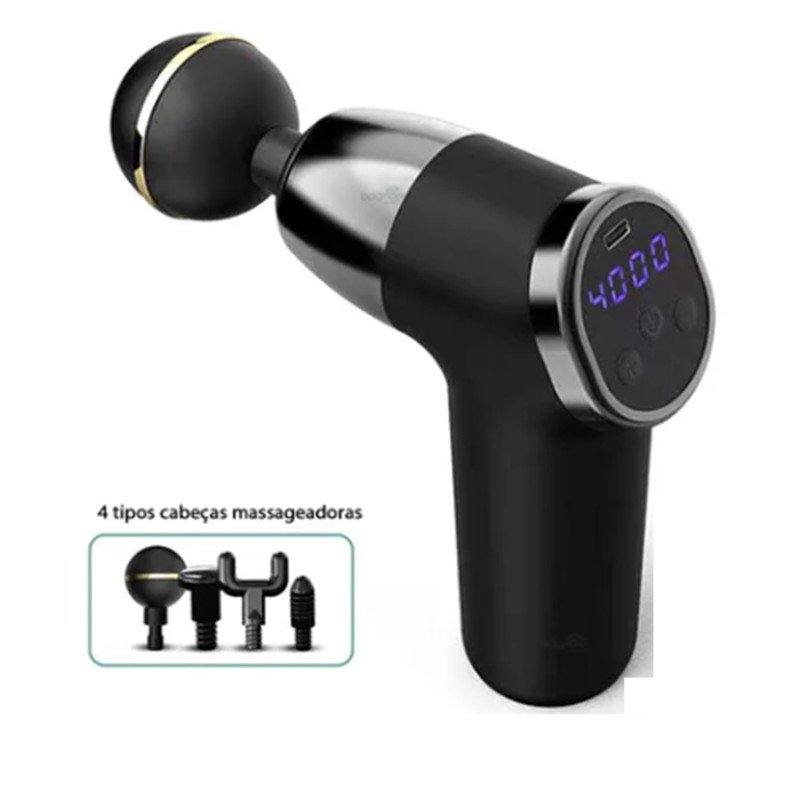 Massageador Profissional Pistola Gun Display Alivia musculo | MadeiraMadeira