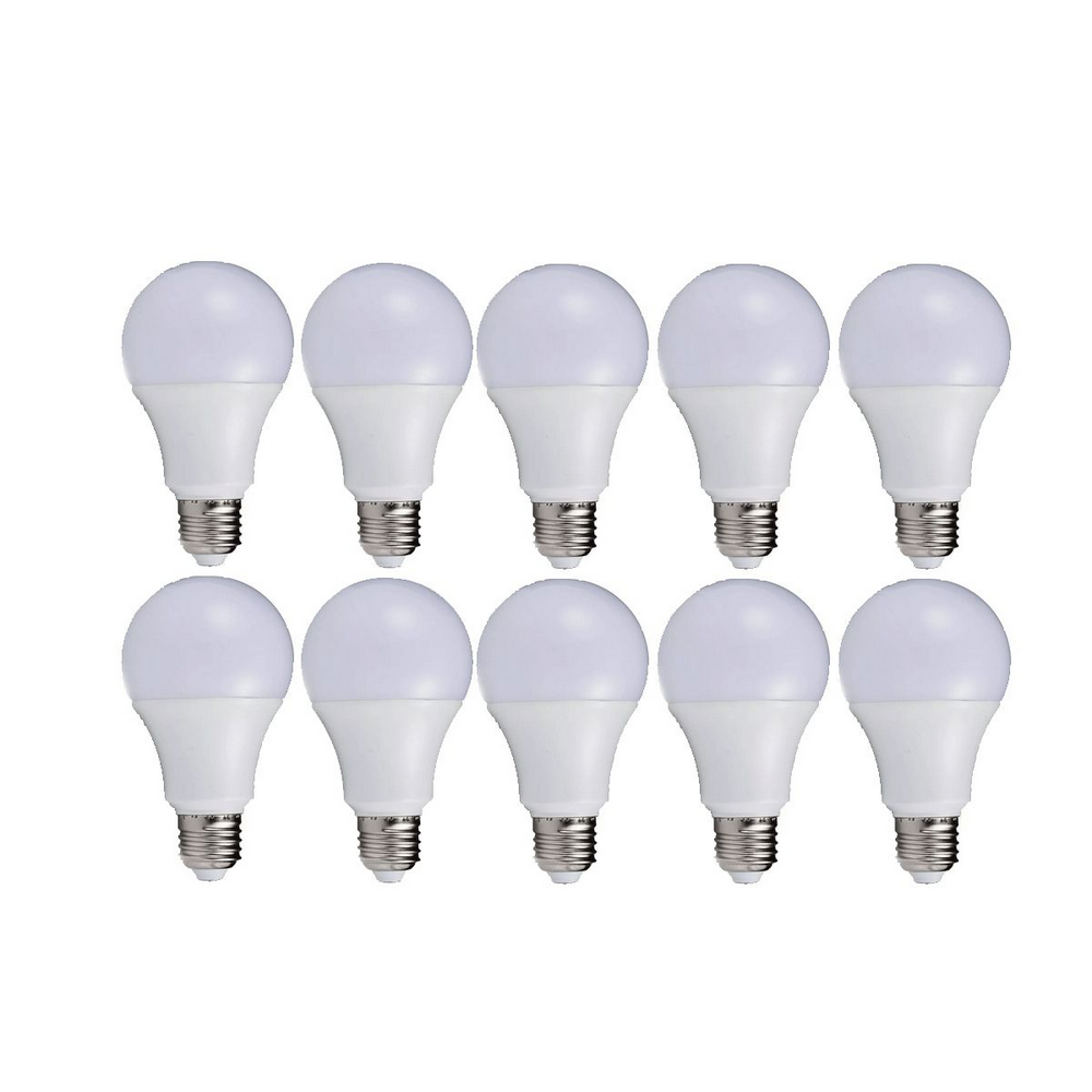 Kit 10 Lâmpada Led Bulbo E27 Bivolt 6500k Branco Frio 9w | MadeiraMadeira