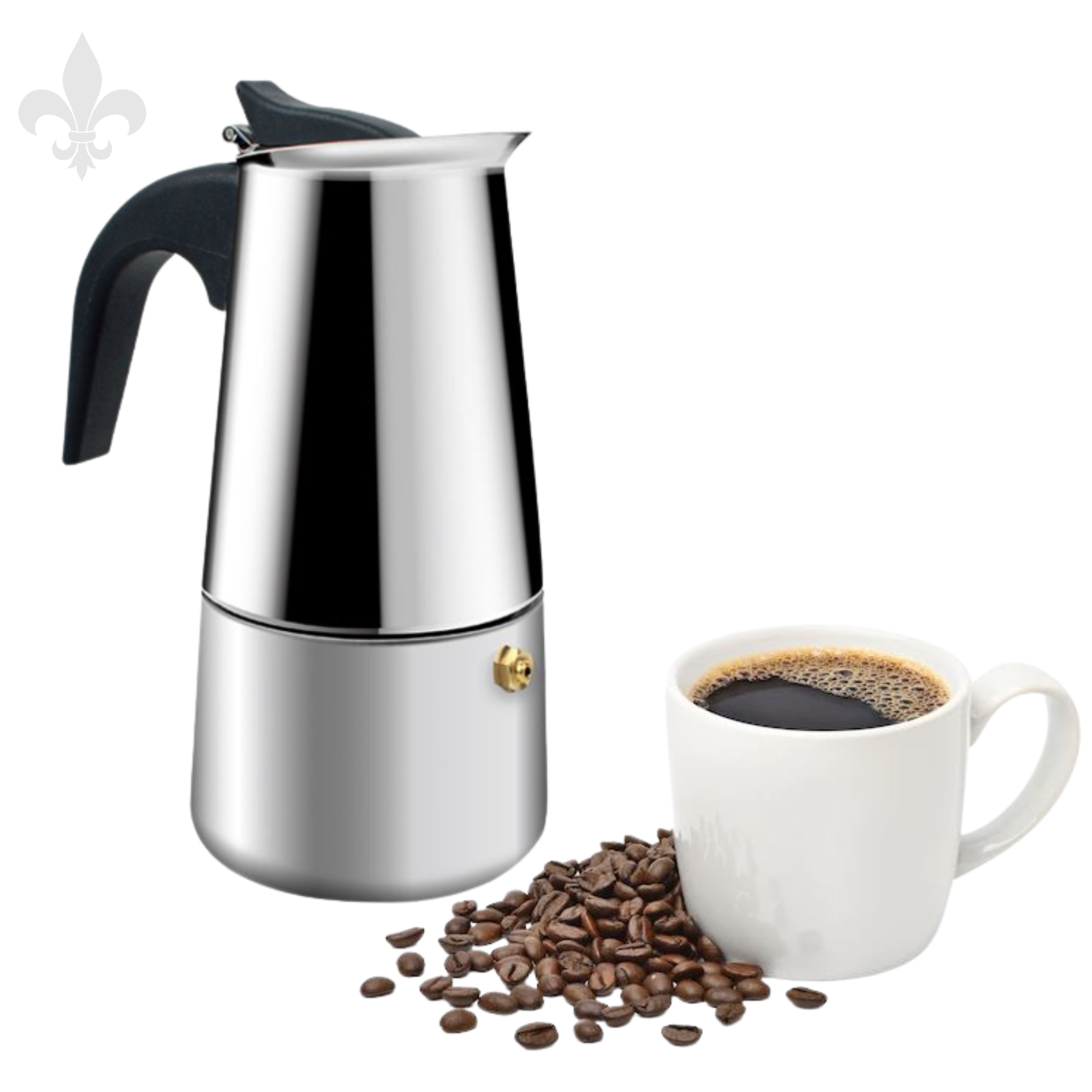 Cafeteira Expresso Italiana 6 Cafés Xícaras Aço Inox | MadeiraMadeira