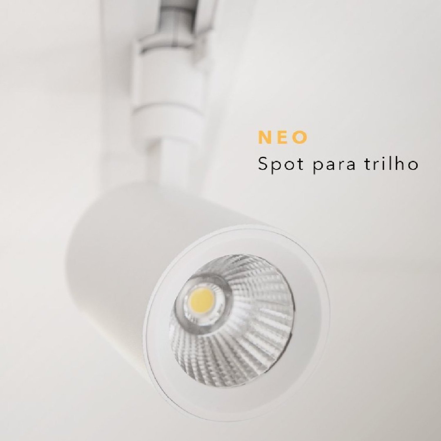 Spot para Trilho Neo Branco (d)4.3cm (l)8.6cm (a)10.4cm 1x5w 2700k ...