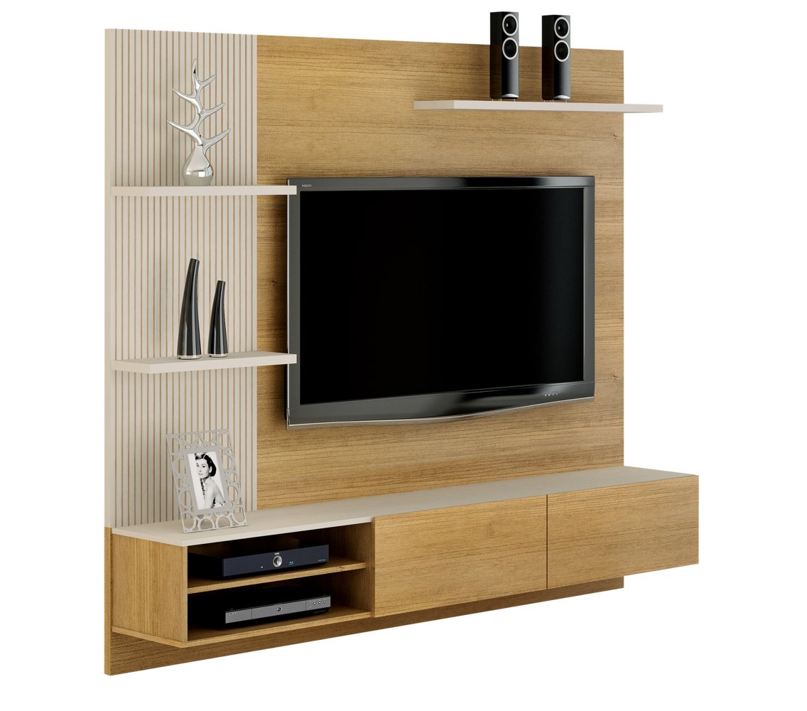 Home Suspenso Montana TV 60 Polegadas Valdemoveis Cinamomo/Off White ...