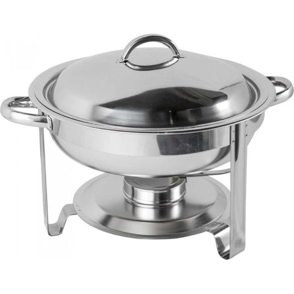 Rechaud Inox Redondo 5 Litros At8031 - Magna | MadeiraMadeira