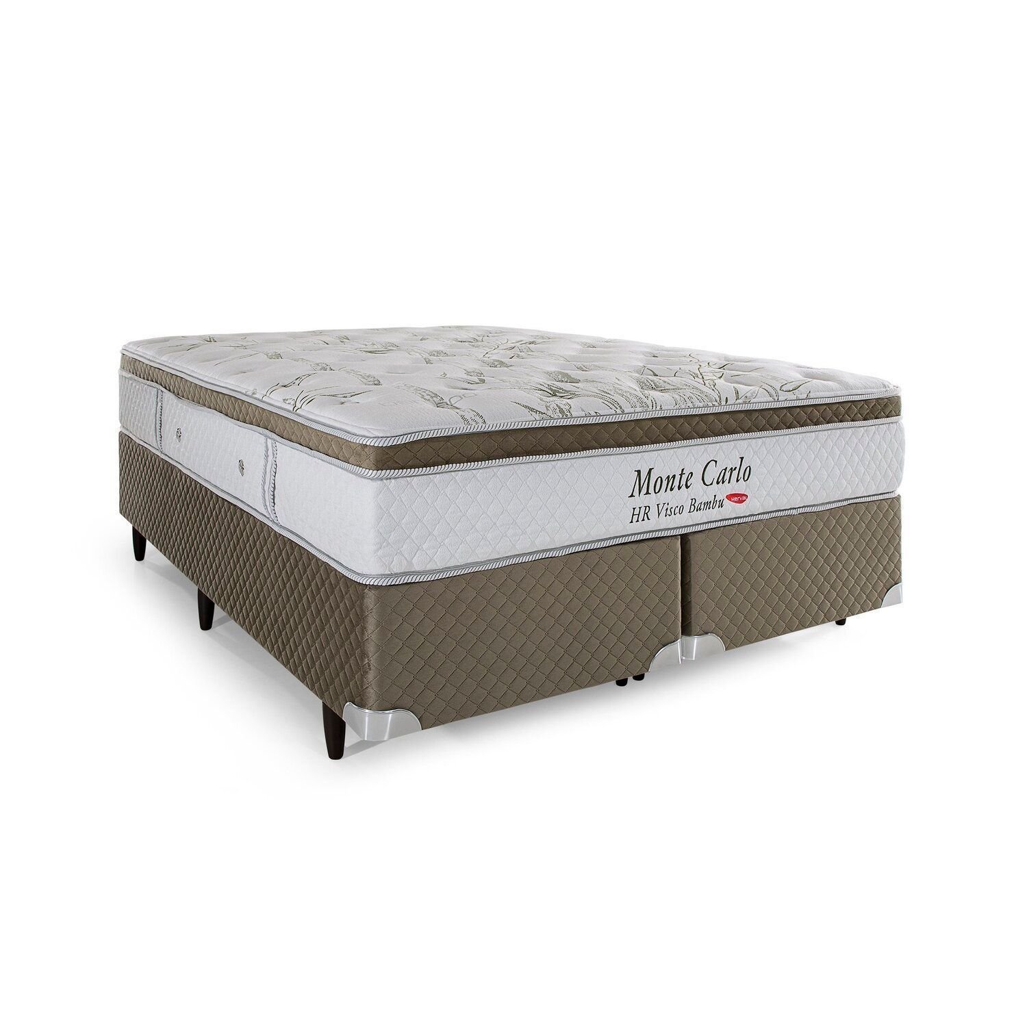 Colchão Queen Mola Ensacada 158CMX33CMX198CM Monte Carlo Herval Branco ...