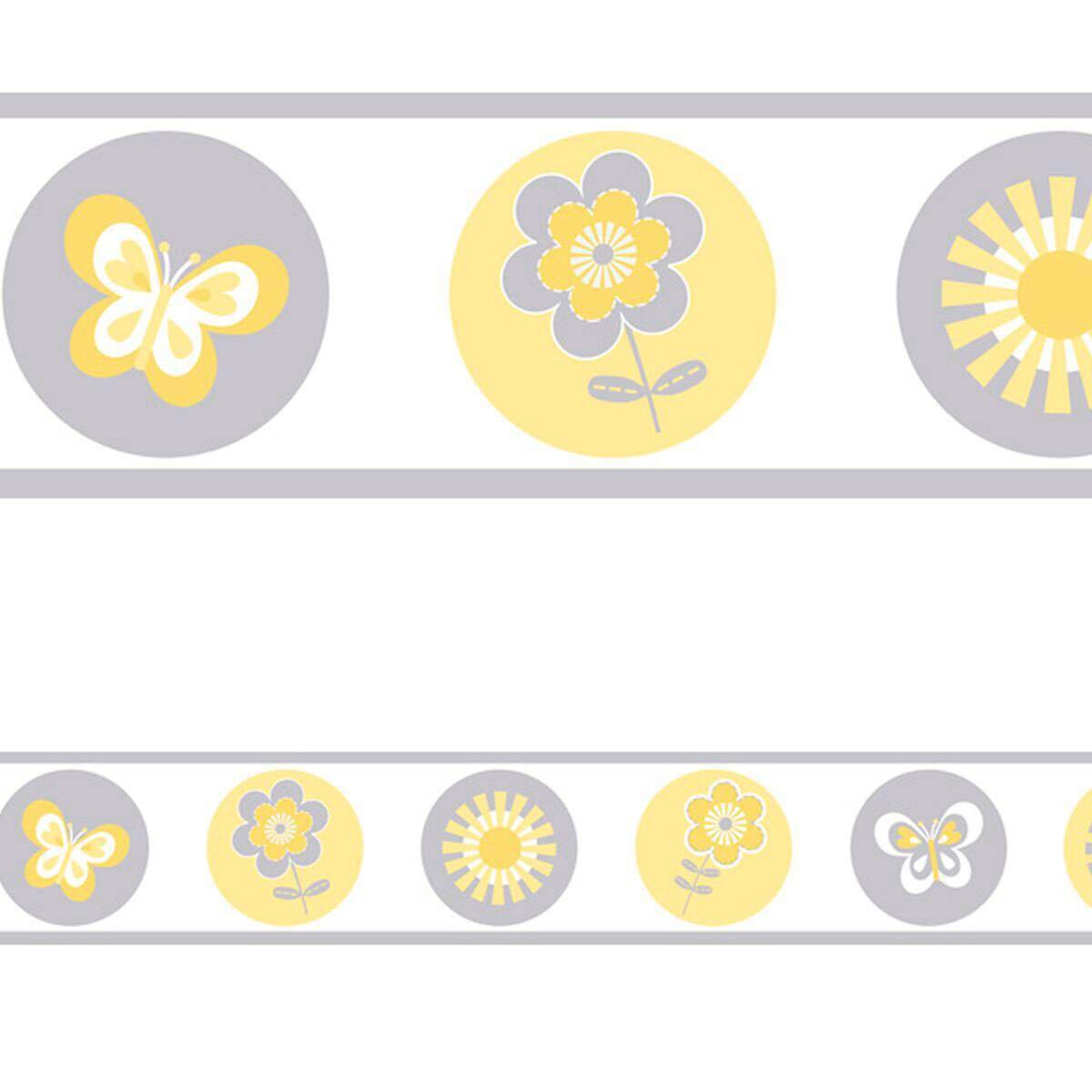 Adesivo de Parede Faixa Floral 9- Kit 2 unidades | MadeiraMadeira