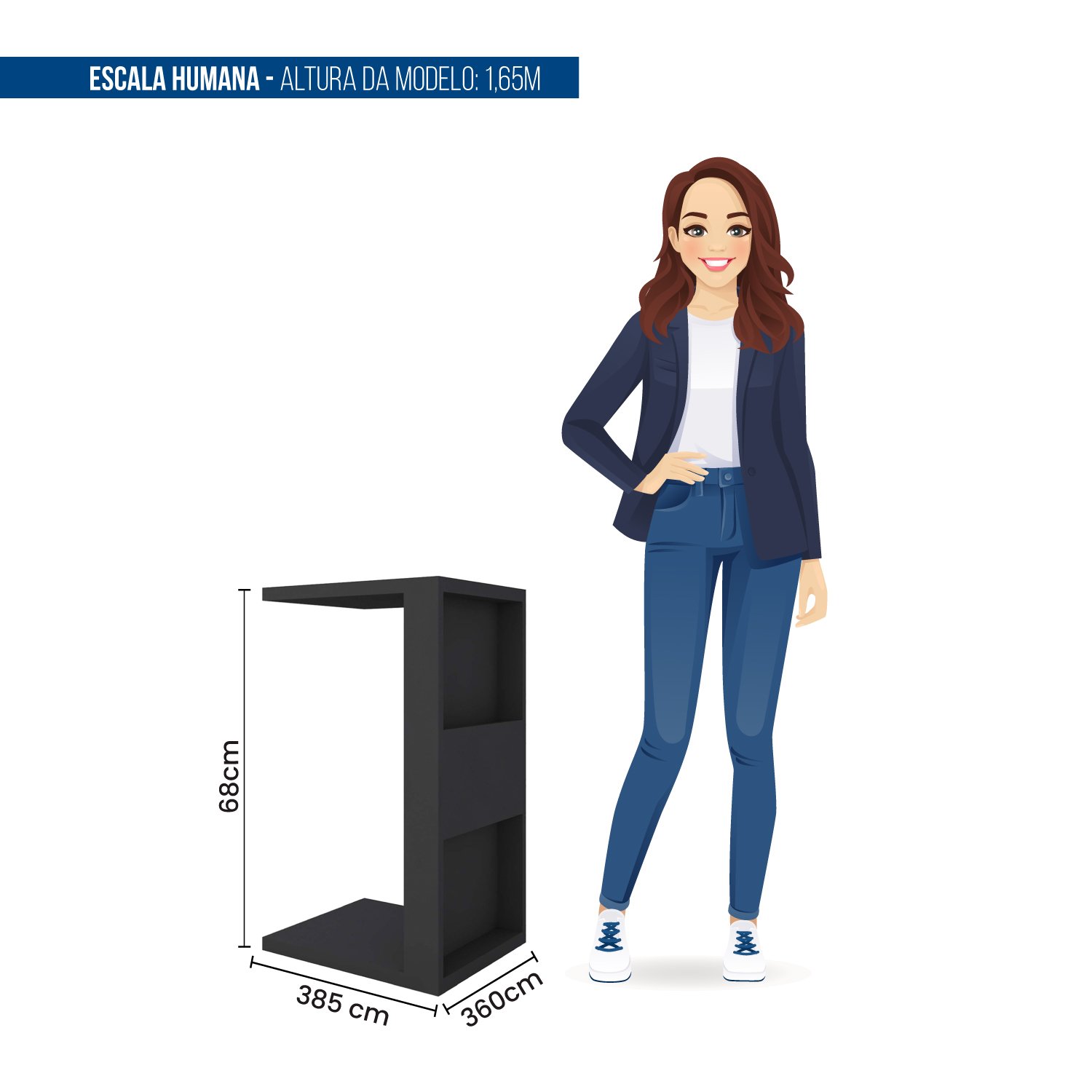 Mesa Lateral Book Líder Design | MadeiraMadeira