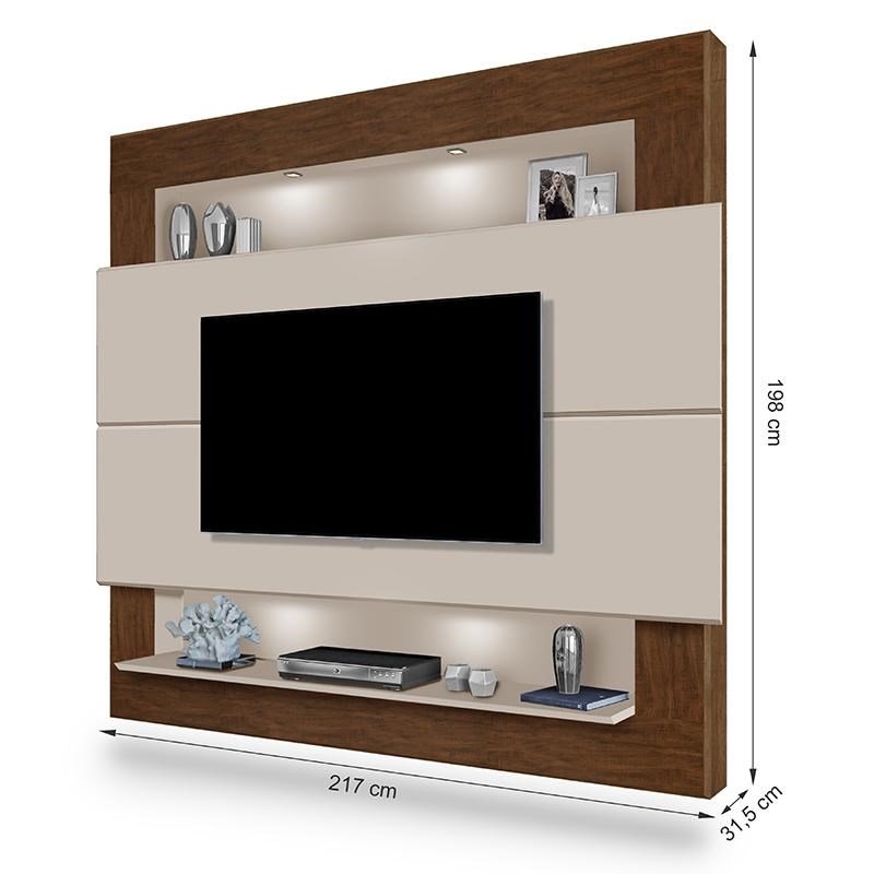 Painel Home Suspenso Riviera para TV até 75” Off White/Malbec - Móveis ...