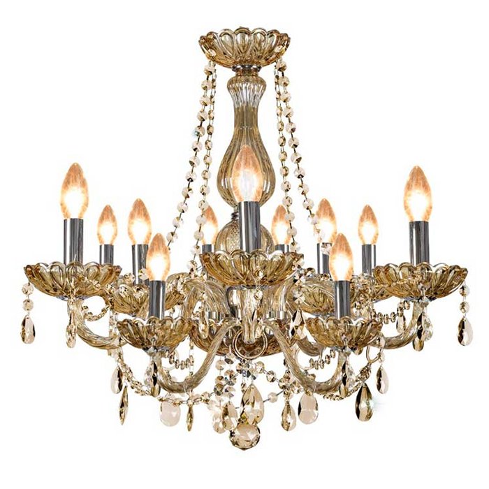 Lustre Classico Âmbar de 12 Lâmpadas E14 - Llum BRONZEARTE | MadeiraMadeira