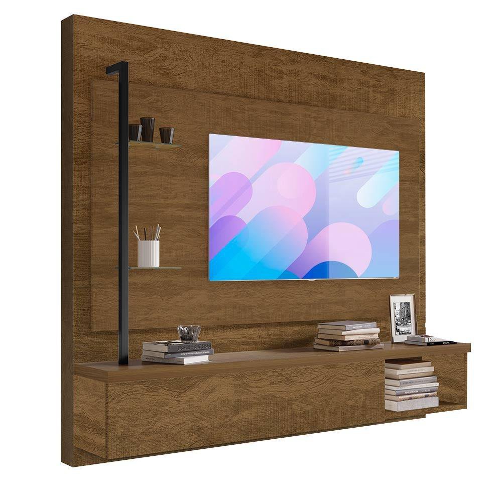 Painel de TV 55 Polegadas Estilo Industrial Malbec Galea Luapa ...