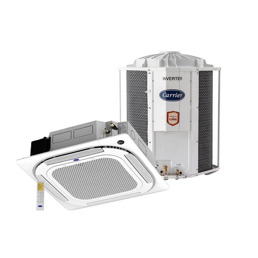 Ar Condicionado Split Cassete Inverter Carrier 24000 BTU/h Quente e ...