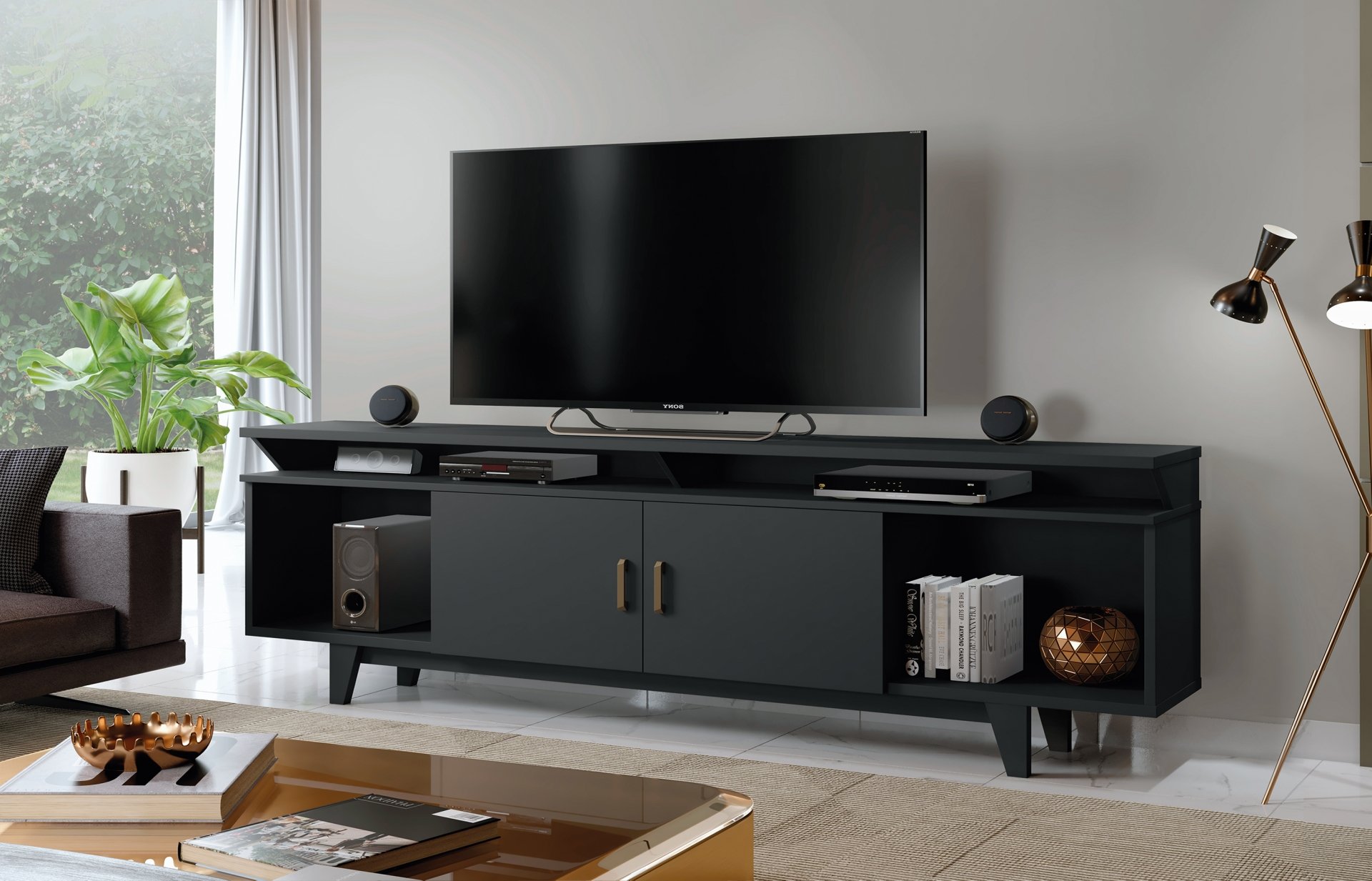 Rack Arizona New para TV até 65 Polegadas Mavaular PRETO TX ...