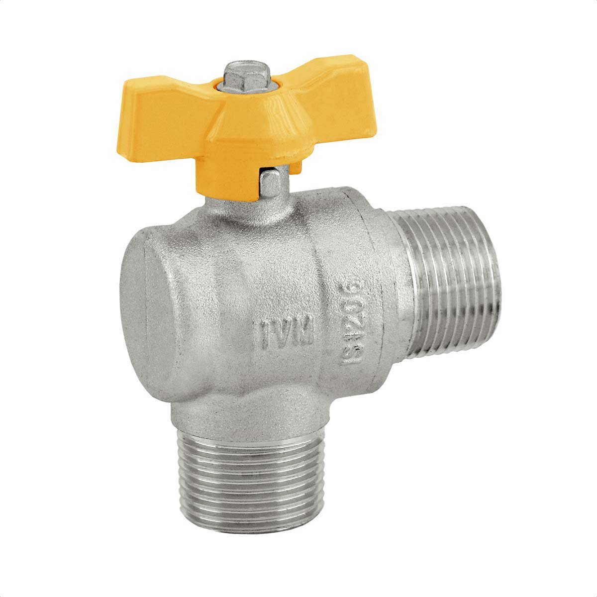 Registro Para Gás Esfera Angular 90º 3/4 M X M Ivm Italy | MadeiraMadeira
