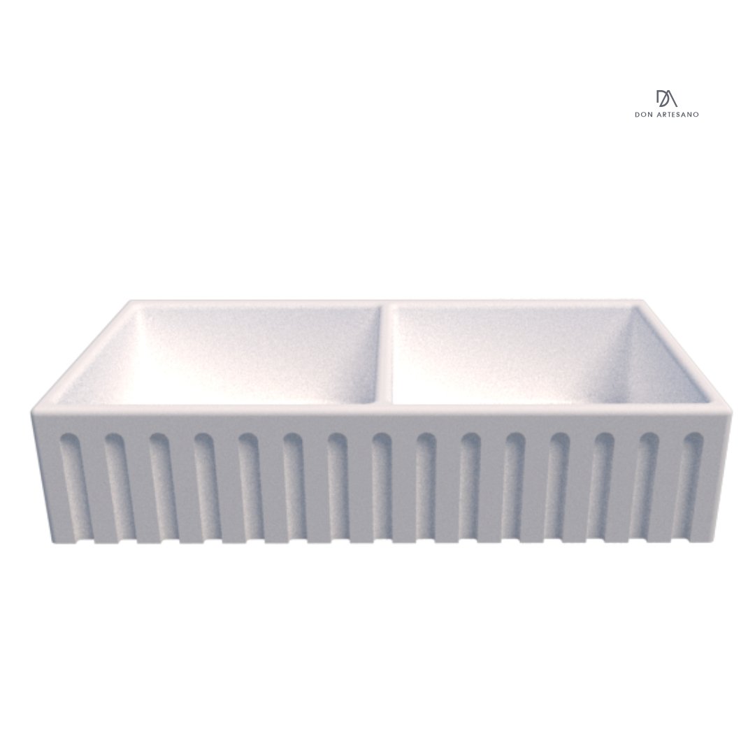 Cuba Dupla Cozinha Farm Sink Frente Romana 87 cm Fazenda | MadeiraMadeira