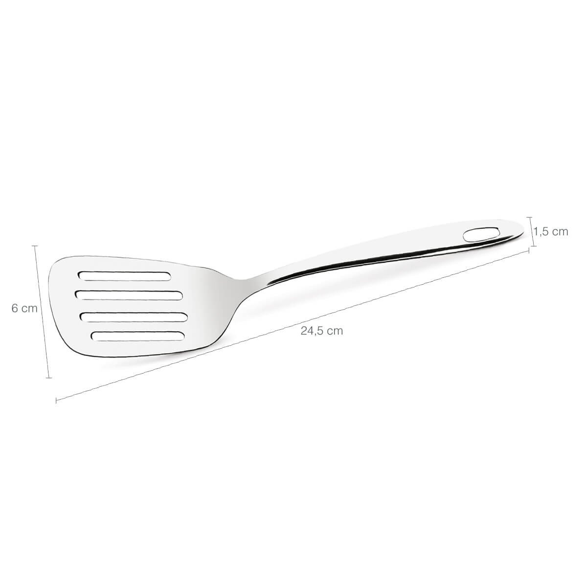 Espátula De Inox Para Cozinha Espatula Perfurada Culinária Brinox ...