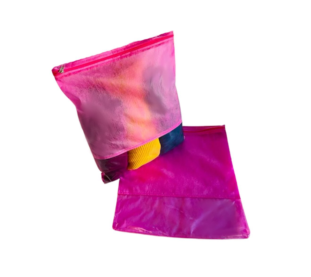 Sacos Tnt Para Guardar Roupas Com Visor E Zíper Kit 20 Unid.:Pink ...