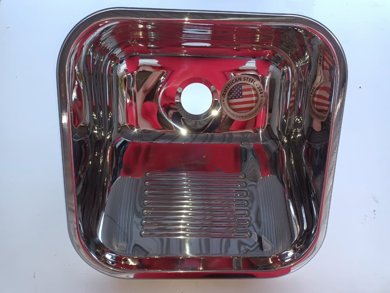 Tanque Inox 40X40 - Sobrepor E Embutir +Válvula | MadeiraMadeira