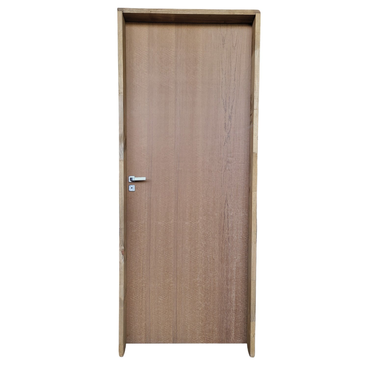 Kit Porta de Madeira Lisa Imbuia 210x72cm Batente 18cm Uniportas ...