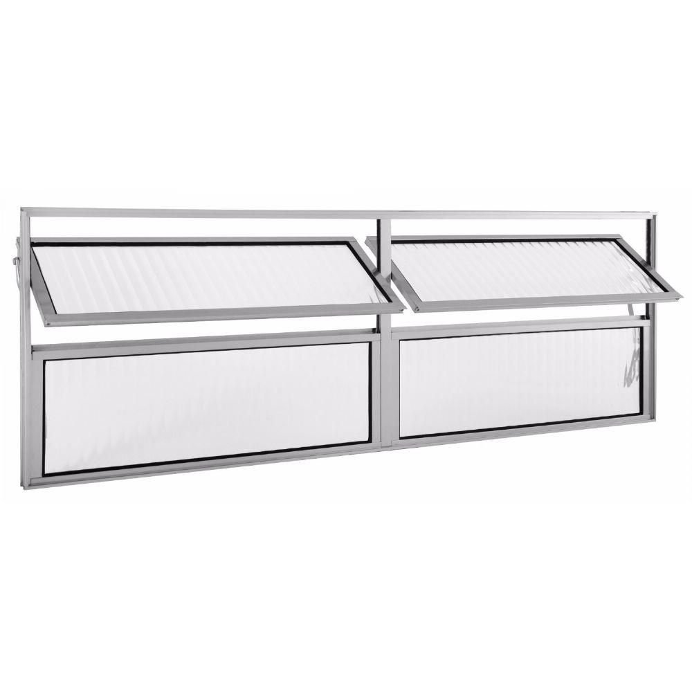 Vitro Basculante em Aluminio branco com 02 seções:80X2,00/80X2,00 ...