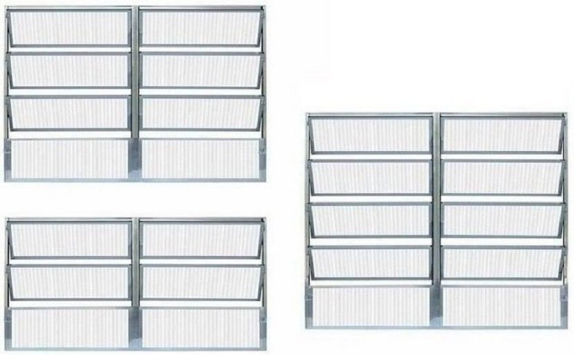 Vitro Basculante em Aluminio branco com 02 seções:80X2,00/80X2,00 ...