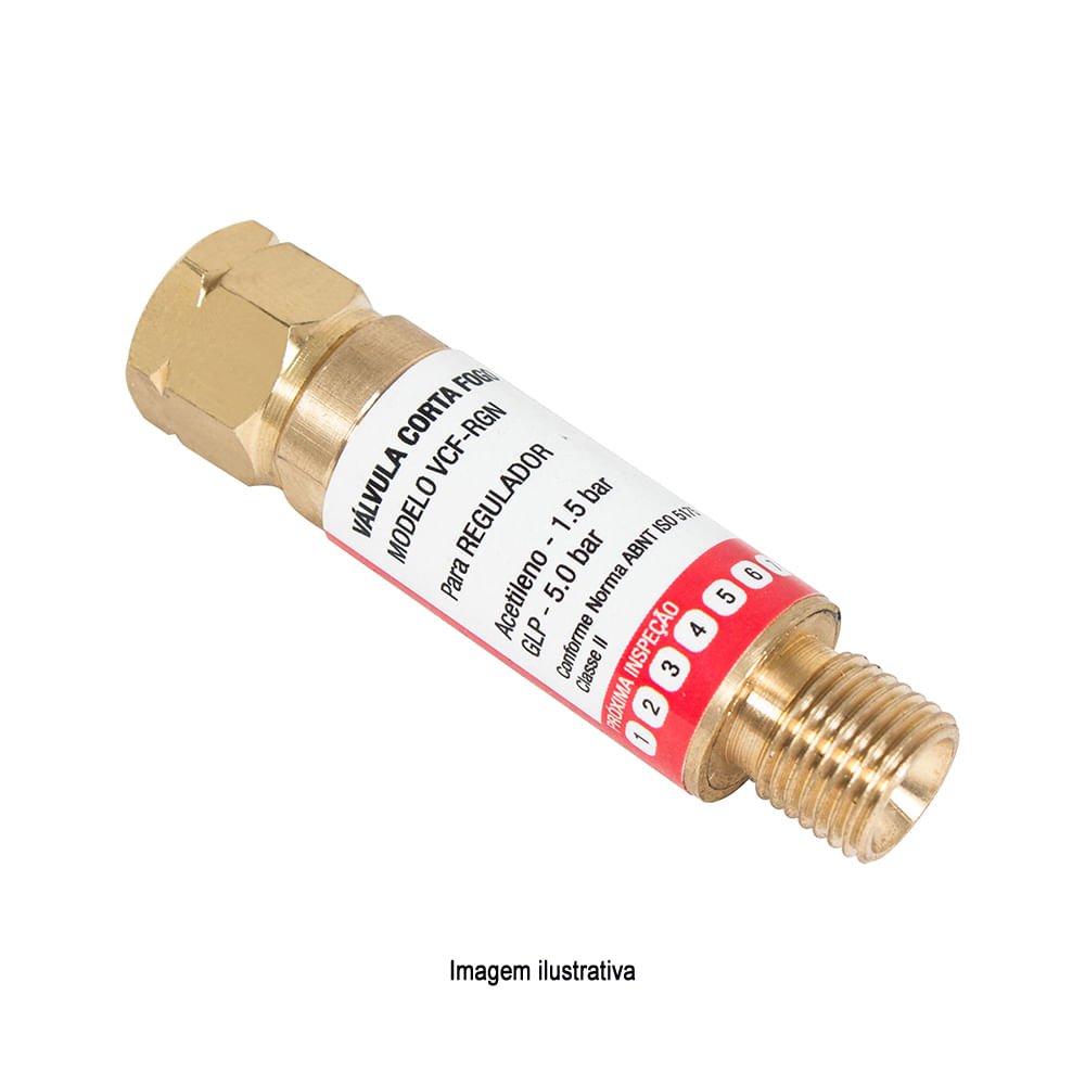 Válvula Corta-fogo Acetileno Maçarico Noll 344,0004 | MadeiraMadeira