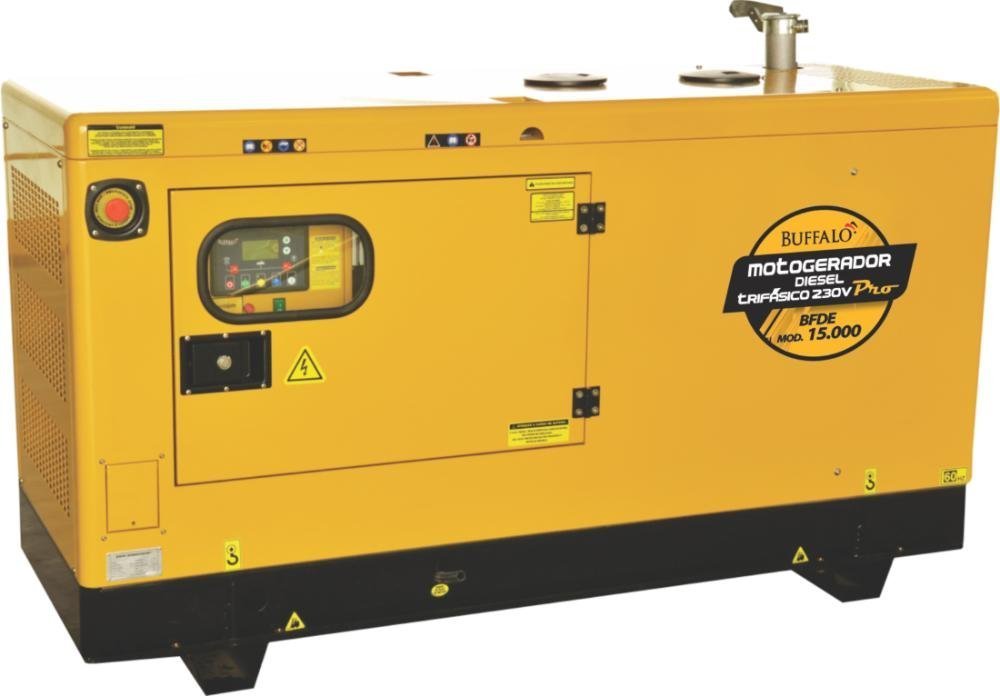 Motogerador Diesel Buffalo 15kva Cabinado Trifásico 127/220v Partida ...
